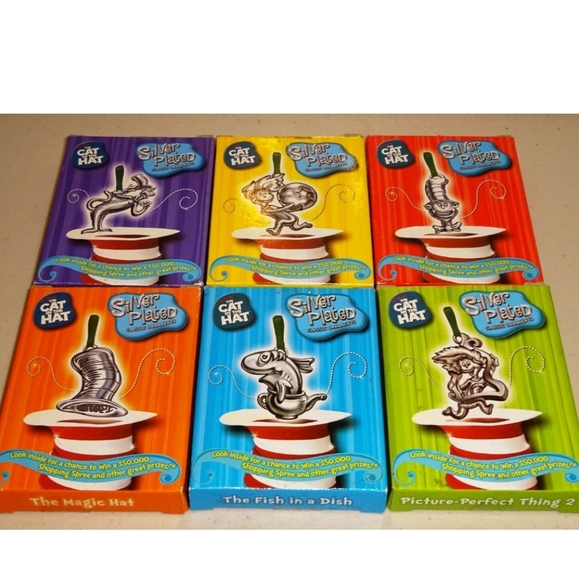 Dr. Seuss | Holiday | Six Dr Seuss Cat In The Hat Ornaments | Poshmark